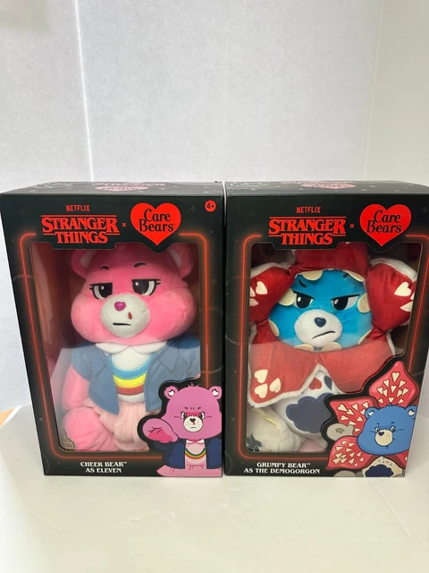 NEW CARE BEARS x Stranger Things Cheer ELEVEN + Grumpy DEMOGORGON 12 ...