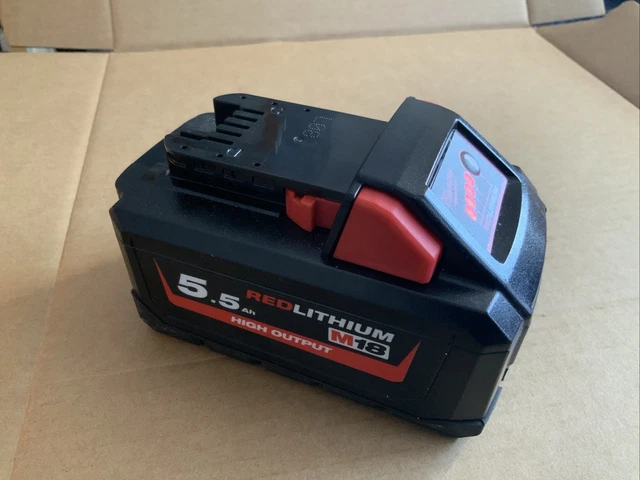 MILWAUKEE M18 HB5.5 RedLithium 18v 5.5Ah Li-ion 5.5Ah Battery £65.00 ...