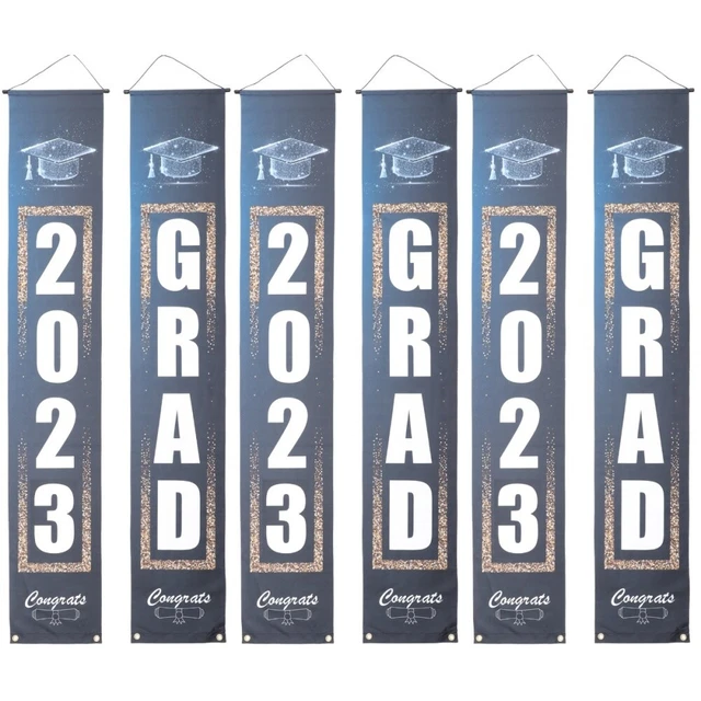 GRADUATION SEASON 3 Pairs Graduation Porch Signs Graduation Door Decor ...