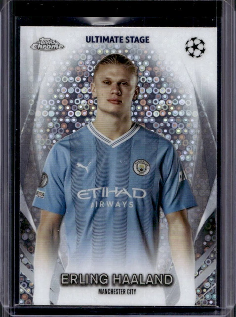 2023-24 TOPPS CHROME Club Competitions Erling Haaland Ultimate Stage # ...