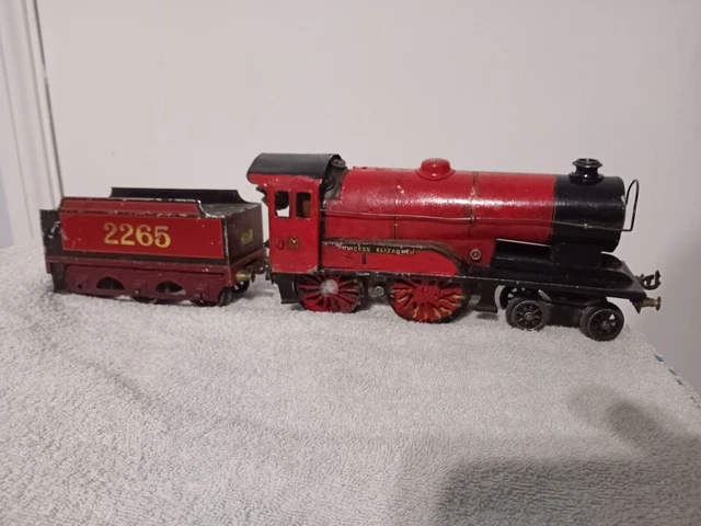 ELECTRIC BASSETT LOWKE o gauge Princess Elizabeth locomotive + Tender ...