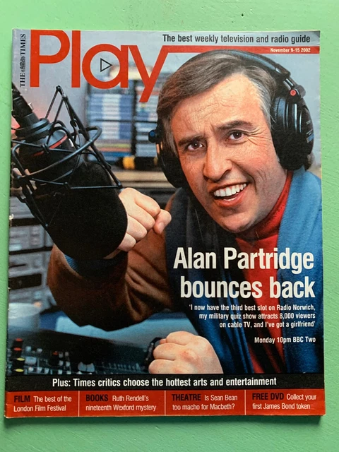 PLAY 9-NOV-2002 STEVE COOGAN Richard Harris Hermione Norris Sugababes ...