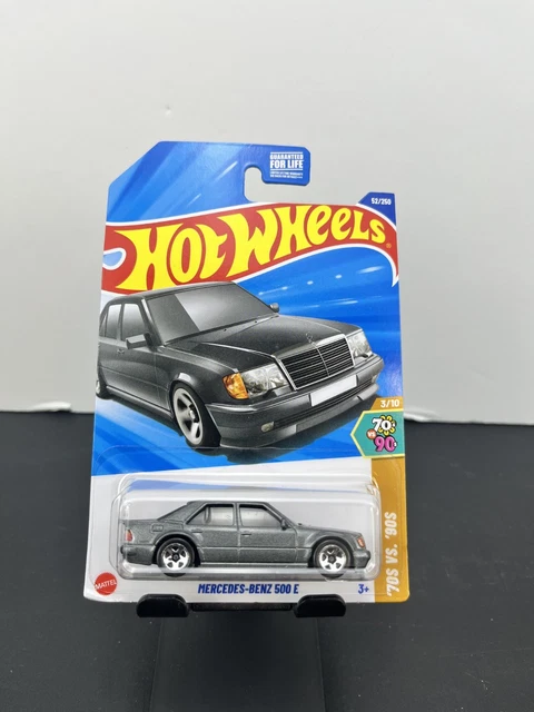 HOT WHEELS 2025 Mainline '70s Vs '90s Mercedes-Benz 500 E Silver #52 $5 ...