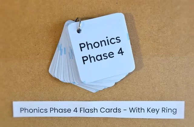 PHONICS PHASE 4 Flash Cards with Key Ring - Consonant Digraphs £3.84 ...