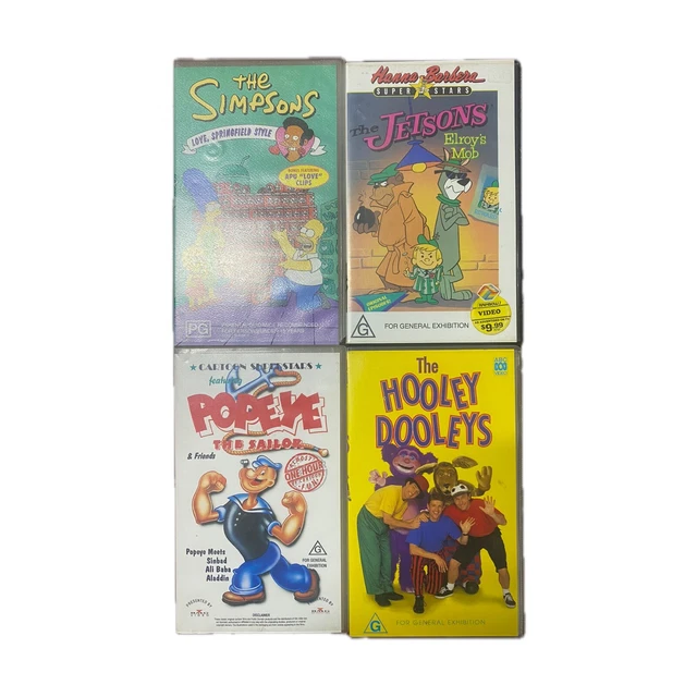THE SIMPSONS, THE Jetsons, Popeye, The Hooley Dooleys - VHS $20.00 ...