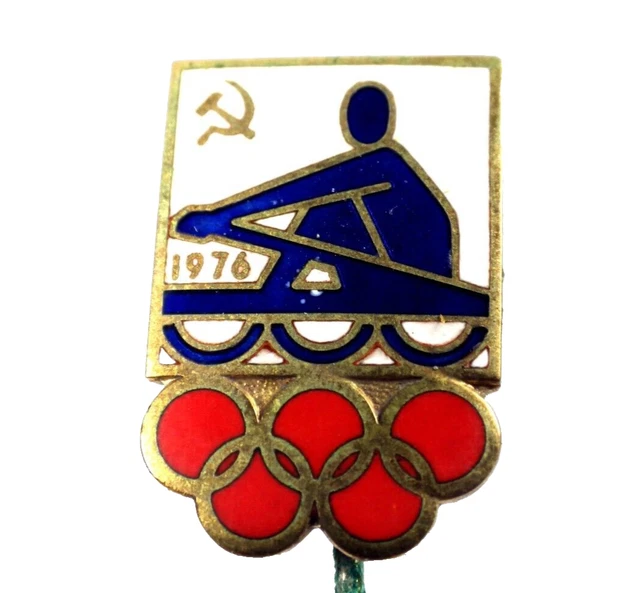 VINTAGE OLYMPIC GAMES Montreal 1976 Rowing USSR NOC Official Team Pin ...