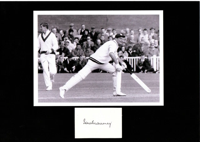 TOM GRAVENEY HAND Signed Card Photo & COA Ex England Cricketer £15.95 ...