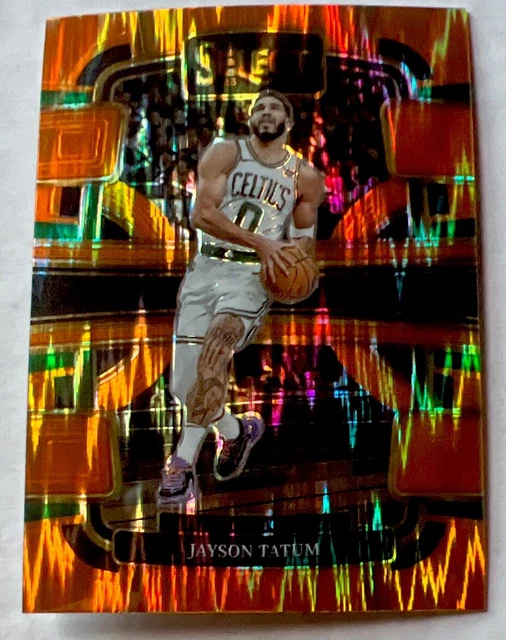 JAYSON TATUM 2023-24 Select Concourse flash arancione prizm! #45 Boston ...