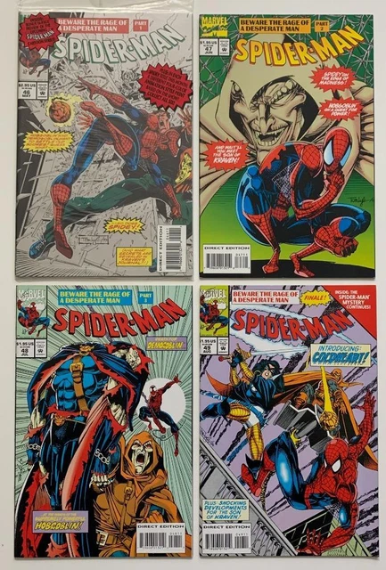 SPIDER-MAN #46 TO #49 Beware The Rage all 4 parts (Marvel 1994) VF & NM ...