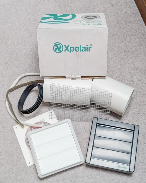 XPELAIR WINDOW WALL Fan vent kit 100mm 4" £15.00 - PicClick UK