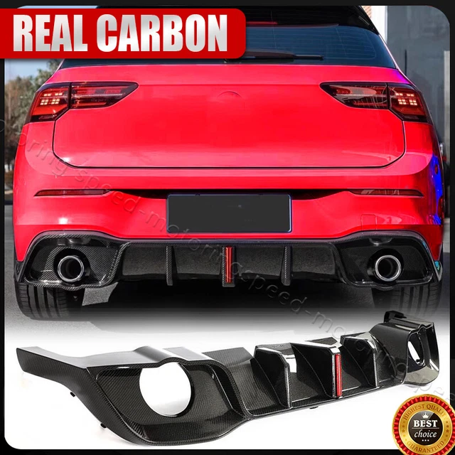 FITS VOLKSWAGEN VW MK8 Golf 8 GTI 2021UP REAL CARBON Rear Bumper ...