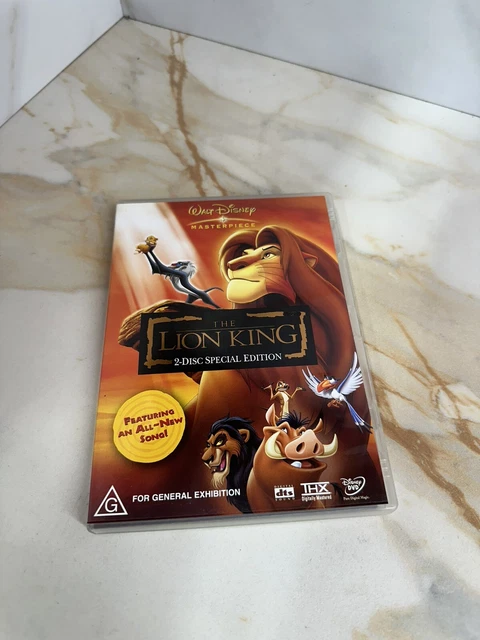 THE LION KING: 2-Disc Special Edition (1994) Dvd Region 4 $14.88 ...
