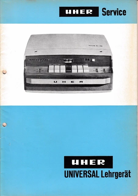 SERVICE MANUEL D'INSTRUCTIONS pour Uher Universel Lehrgerät EUR 11,78 - PicClick FR
