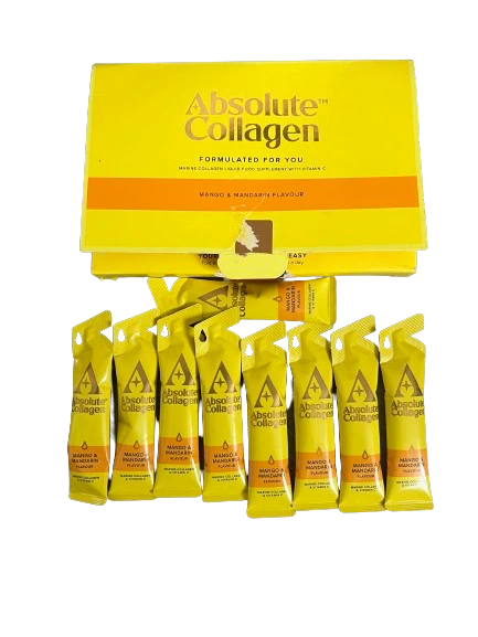 ABSOLUTE COLLAGEN MANGO & mandarin x 9 sachets opened box £14.95 ...