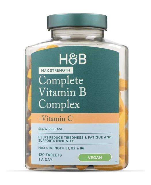 HOLLAND & BARRETT Super Strength Complete Vit B Complex + Vitamin C £13 ...