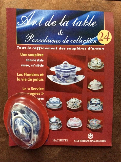 PORCELAINE N°24 DE Collection Hachette Soupiere Miniature Style Russe ...