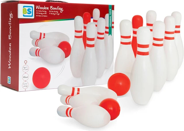 BOWLING IN LEGNO - Birilli per Bambini & Adulti - per Interni & Esterni ...