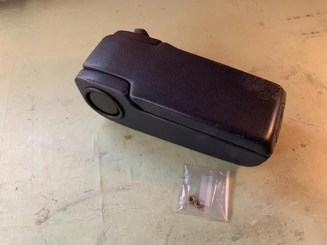 OEM MERCEDES W124 Front Center Console Storage Box Seat Armrest BLUE ...