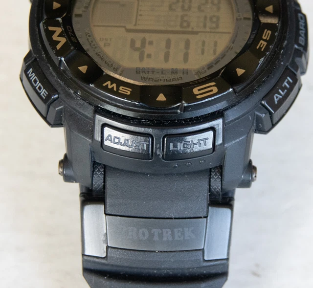 CASIO PROTREK PRW-2500 3258 Barometro Atomico Solare Temperatura ...