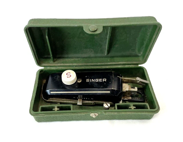 SINGER SEWING MACHINE Button Hole Attachment vintage Hand Held with ...