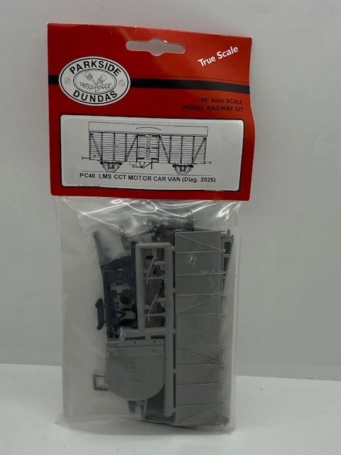 PARKSIDE DUNDAS – Pc40 – Lms Cct Motor Van Plastic Model Kit – Oo Scale ...