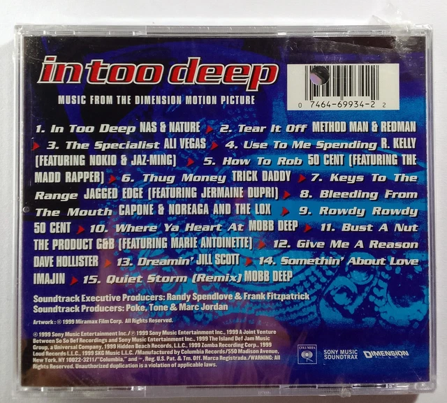 IN TOO DEEP - Music From The Motion Picture (1999 CD, USA) • BRAND NEW ...