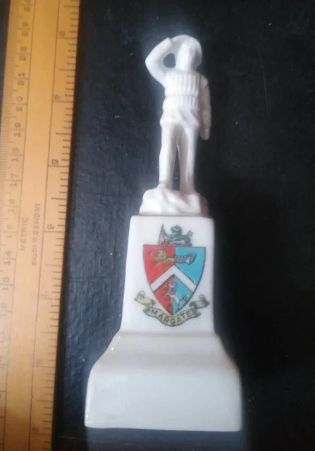 ARCADIAN CRESTED CHINA Margate Lifeboat Memorial + Matching Crest £15. ...