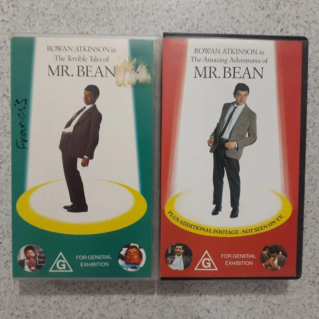 MR BEAN VHS Bundle PAL Rowan Atkinson Classic Comedy X2 VHS Tapes £10. ...