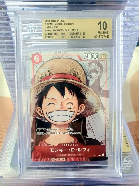 ONE PIECE MONKEY D. Luffy 001 25th Anniversary Promo 2022 japonais BGS ...