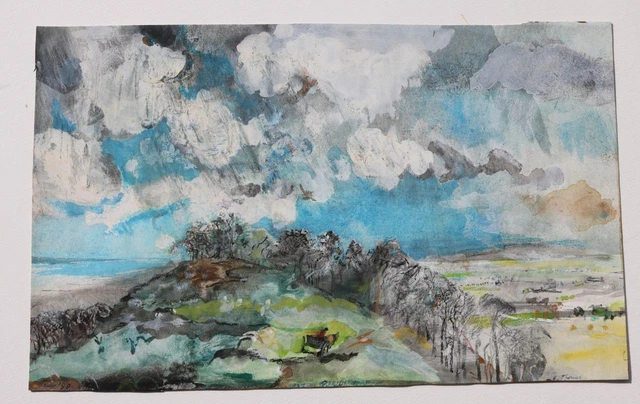 JONATHAN RICHARD TURNER - Cavallo e carro in un paesaggio tempestoso ...