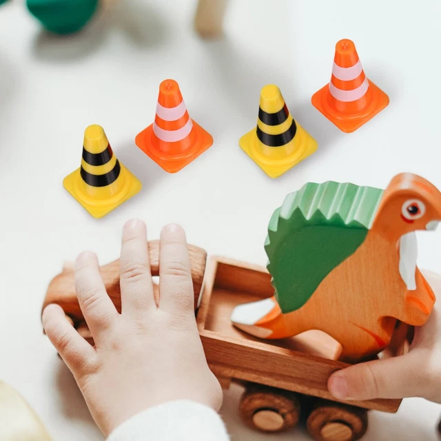 15 PCS MINI Plastic Traffic Cones Road Sign Toys for Kids Early ...