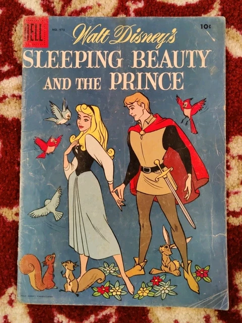 FOUR COLOR #973, Walt Disney Sleeping Beauty and the Prince, Dell, 1959 ...