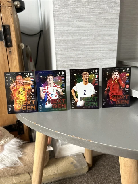 TOPPS MATCH ATTAX Euro 2024 “Next Gen” Cards X4 Full Set £0.99 ...
