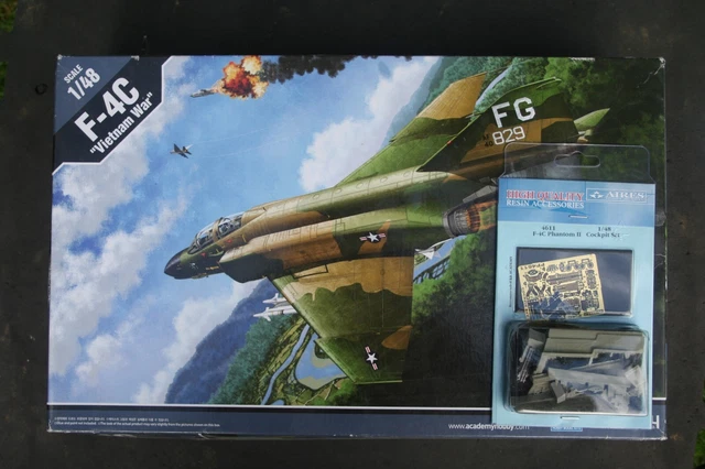 ACADEMY 1/48 F-4C Vietnam Plus Aires Resin Cockpit £40.00 - PicClick UK