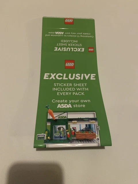 EXCLUSIVE ASDA LEGO City sticker sheet, for set number 60347 £9.00 ...
