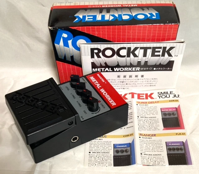 MINT ROCKTEK MWR-01 Metal Worker Distorton Effects Pedal 90s W/box Free ...