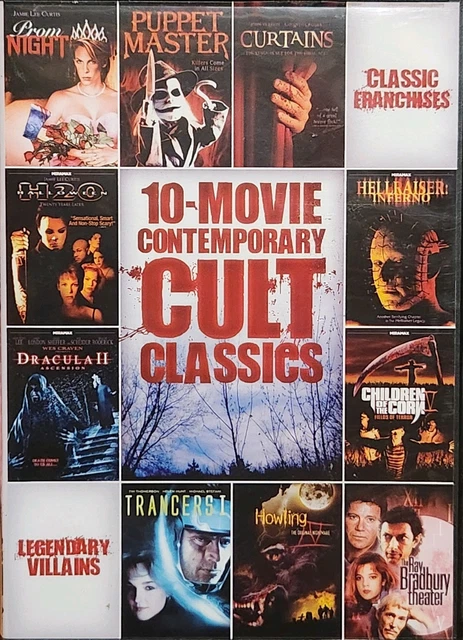 10 MOVIE CONTEMPORARY Cult Classics (DVD, 2012, 2-Disc Set) Echo Bridge ...