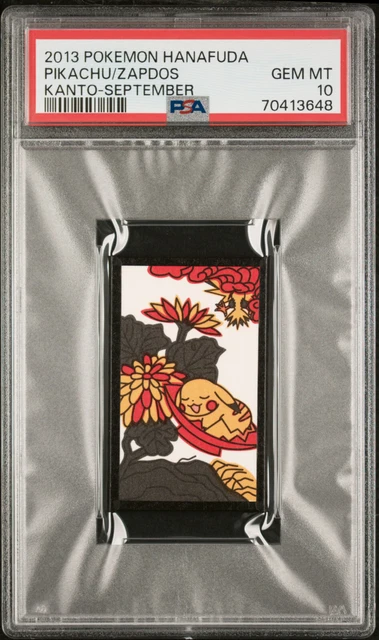 POKEMON PIKACHU & Zapdos Rare Pokemon Hanafuda Card - PSA 10 Gem Mint £ ...