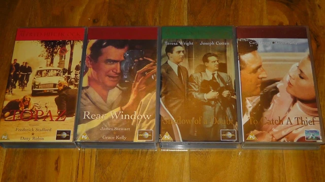 X4 ALFRED HITCHCOCK Rear Window, Topaz, Catch A Thief, VHS Video Joblot ...