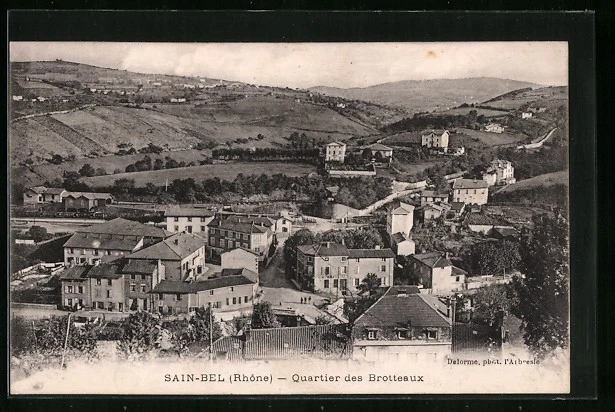 CPA SAIN-BEL, QUARTIER des Brotteaux EUR 3,00 - PicClick FR