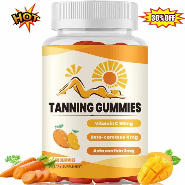 BRONZE BITES TANNING Gummies Mango,Super Tanning Daily Gummies 60PCS ...