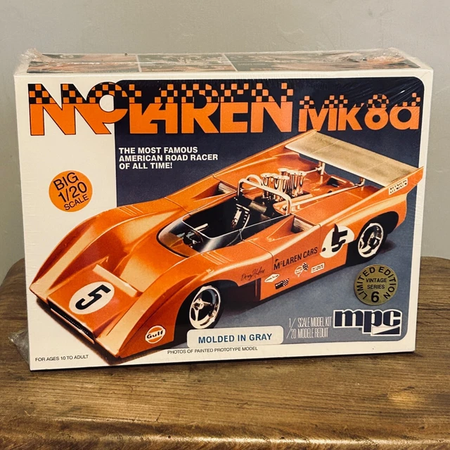 MCLAREN MK 8D M8 D CAN-AM MPC 1/20 SCALE MODEL KIT CAR NEW OLD STOCK ...