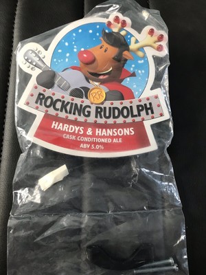 LARGE HARDYS AND Hansons Rocking Rudolph Beer Pump Badge And Fixings. £ ...
