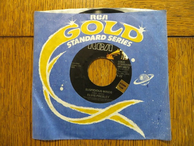 ELVIS PRESLEY – Suspicious Minds / You'll Think Of Me - 1977 RCA 447 ...