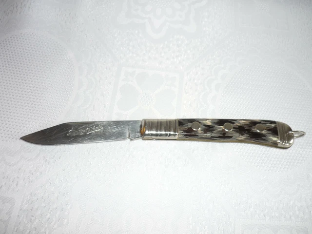 MESSER TASCHENMESSER RICHARTZ Solingen Whale alt Bakelit Griff EUR 20 ...