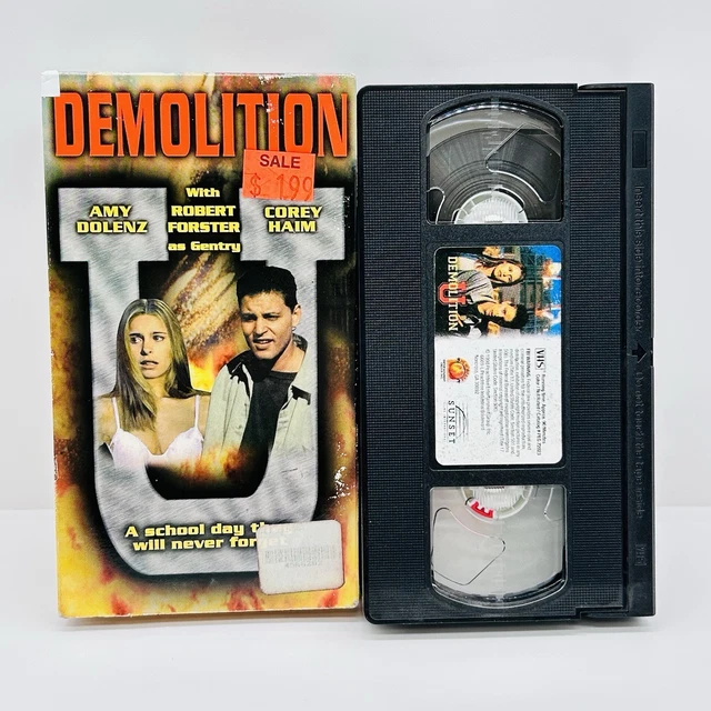 DEMOLITION UNIVERSITY (VHS, 1997) Corey Haim (AMY) Ami Dolenz RARE ...