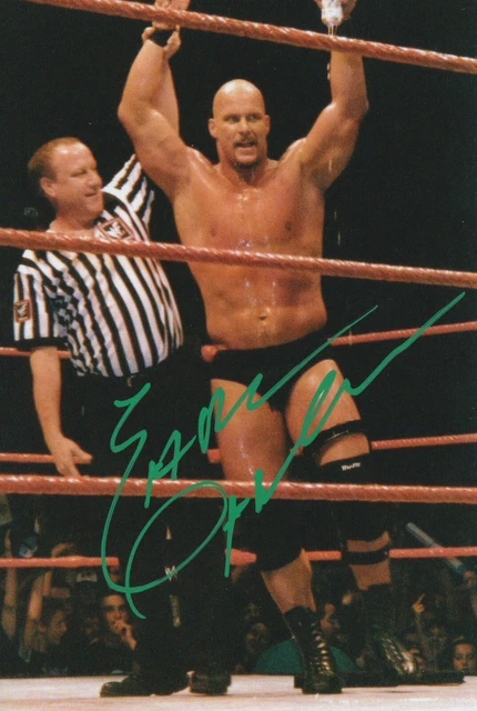 EARL HEBNER HAND Signed 6x4 Inch Wrestling WWE WWF WCW Photo Referee £ ...