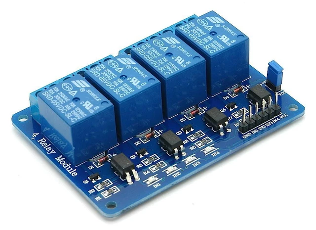 4 CANAL RELAIS Relay Module Carte 5V Avec Optokopplern Arduino Raspberry Pi EUR 4,49 - PicClick FR