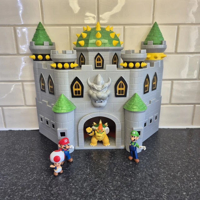 NINTENDO SUPER MARIO Bowser's Castle Playset With Sounds & Figures *SEE ...