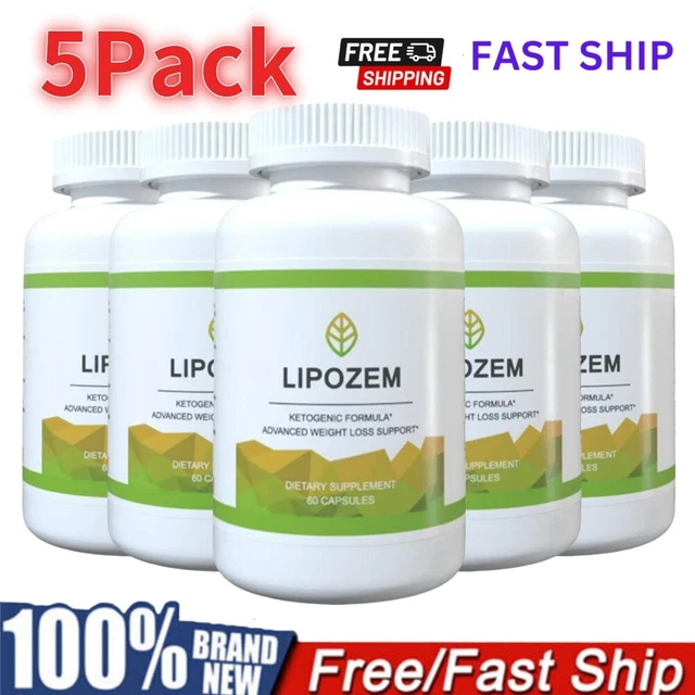 LIPOZEM CAPSULES, MAXIMUM Strength, Lipozem Pills for Men and Women (5 ...